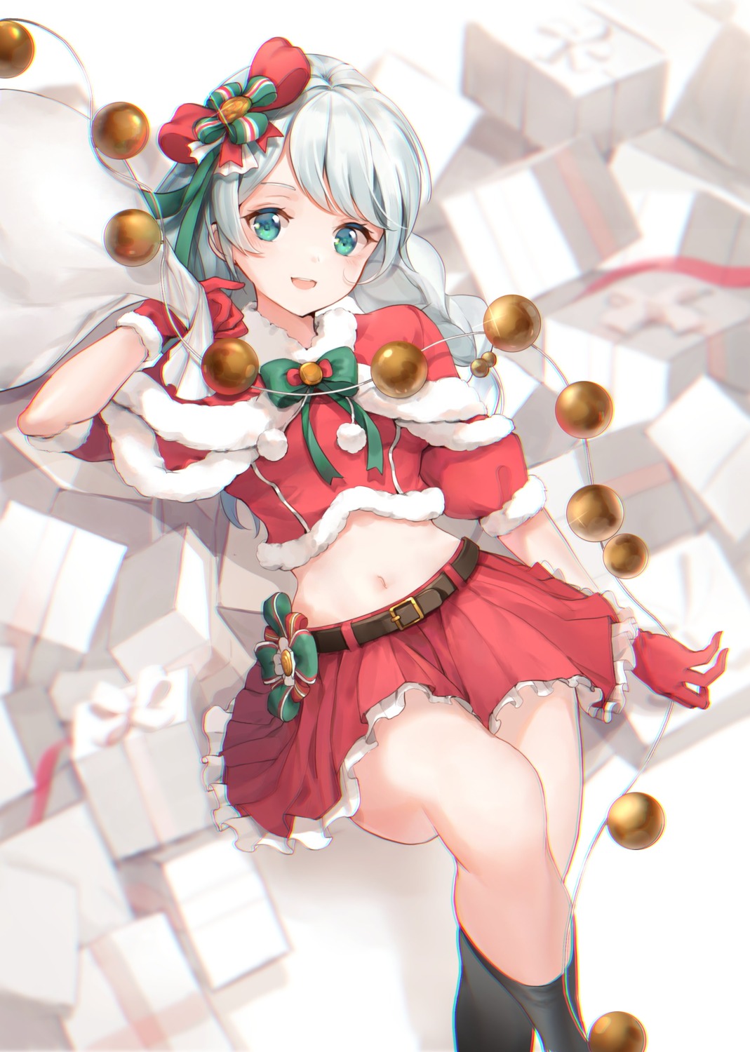 nogi momoko bang dream! wakamiya eve christmas skirt lift | #779763 | yande.re